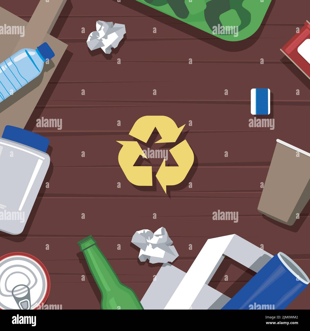 Garbage processing house Stock Vector Images - Alamy