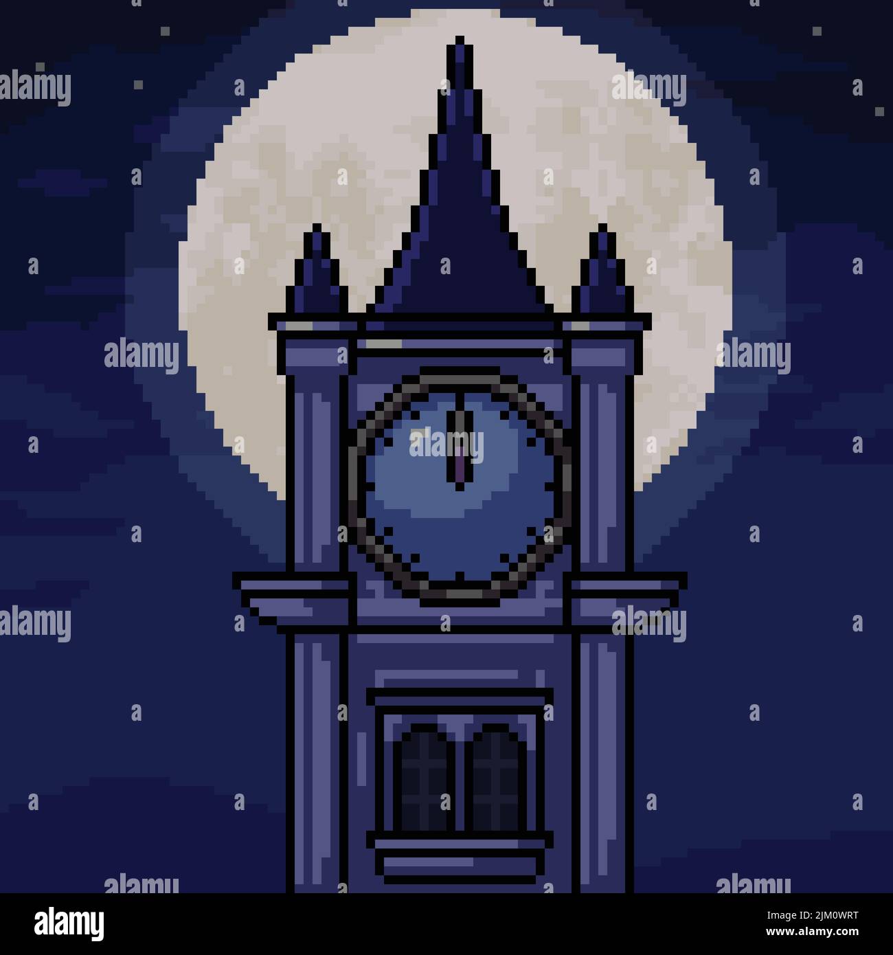 Pixel tower Stock Vector Images - Alamy