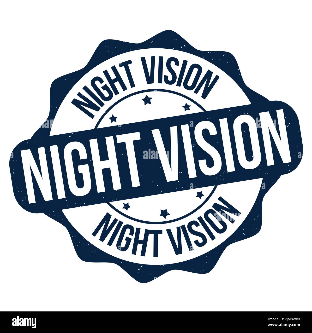 Night vision label or stamp on white background, vector illustration ...