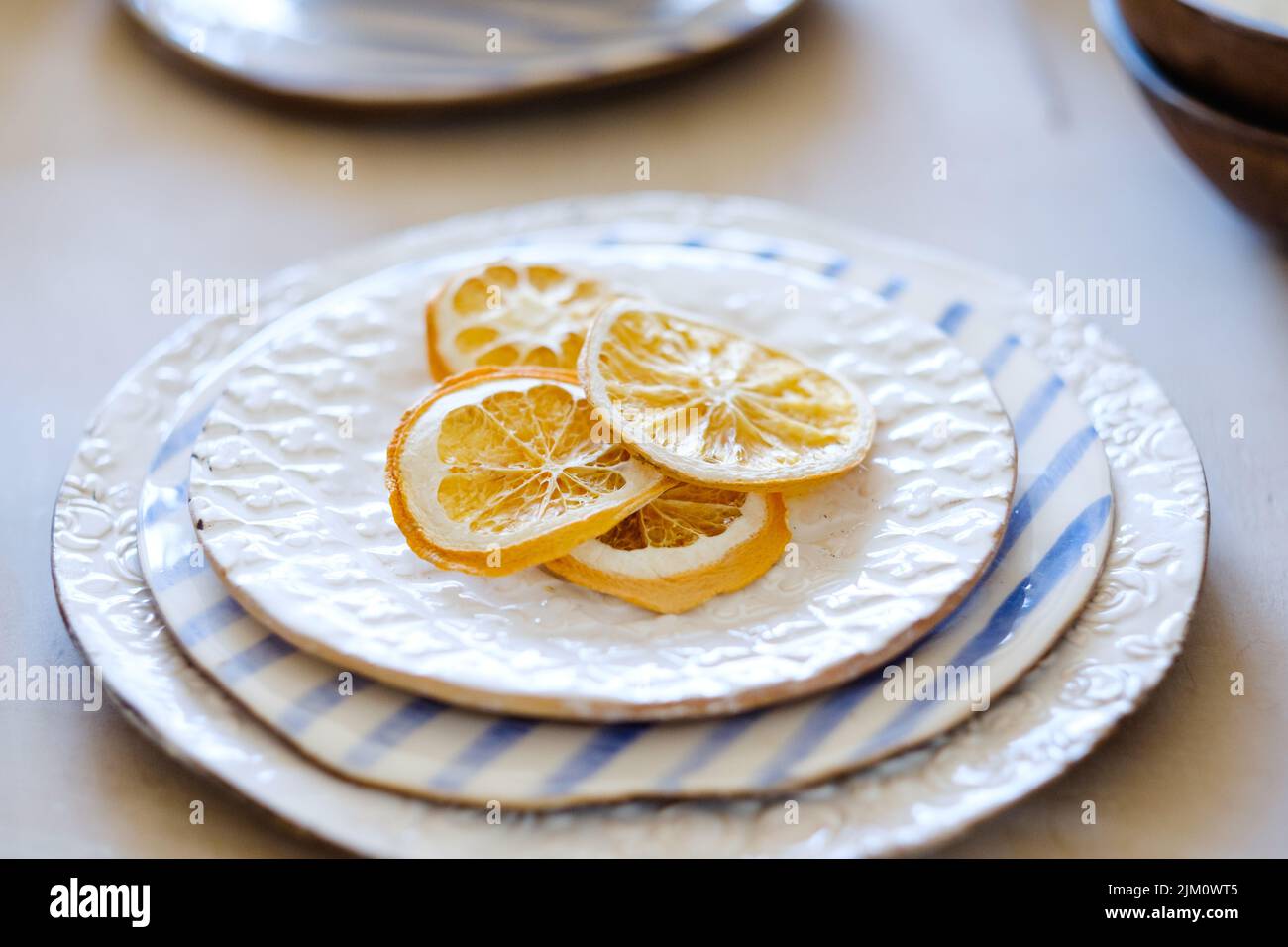 natural eco rustic decor handmade crockery design Stock Photo - Alamy