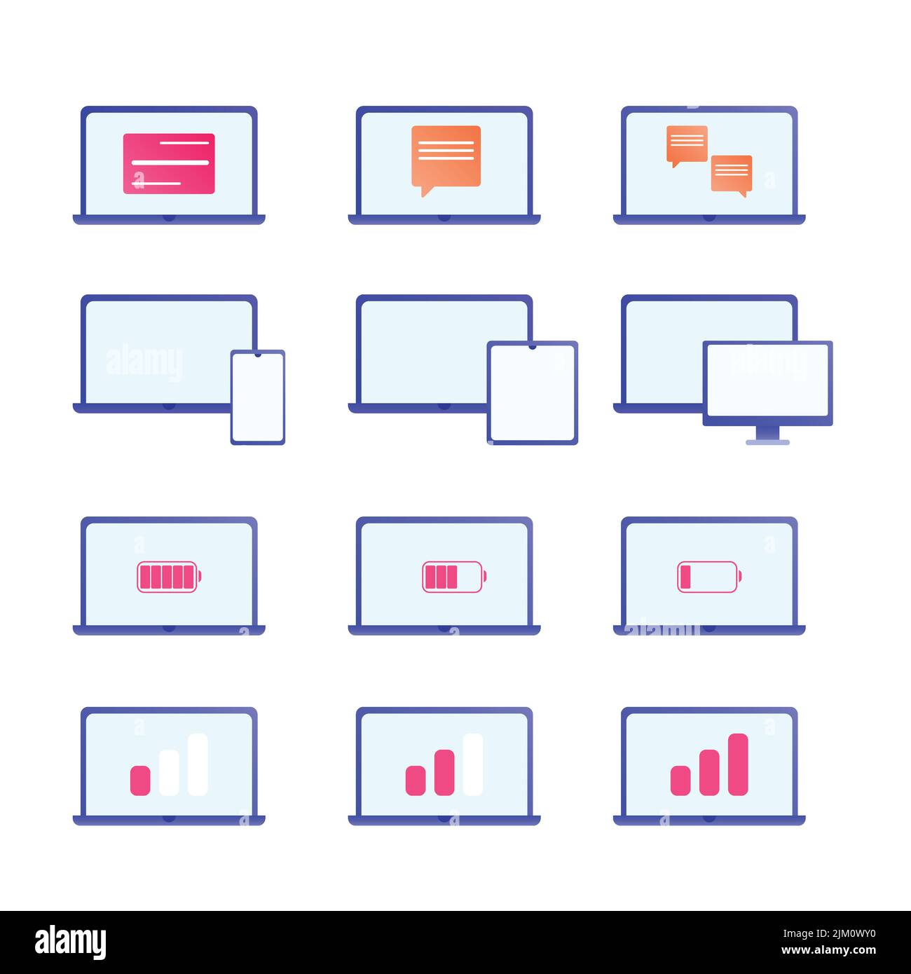 Laptop symbol Stock Vector Images - Alamy