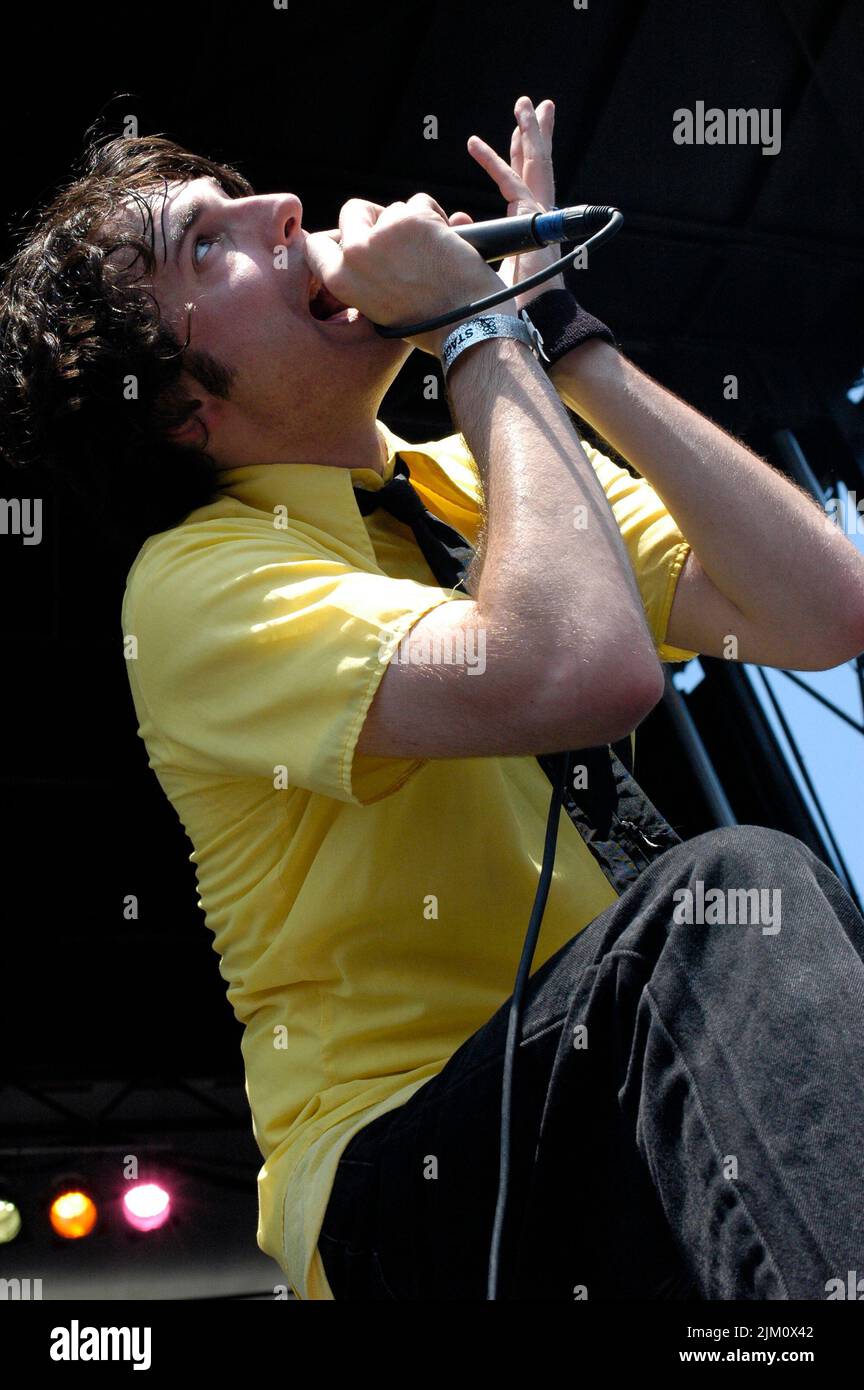A closeup shot of Singer Jeff Penalty aka Jeff Alulis performing with ...