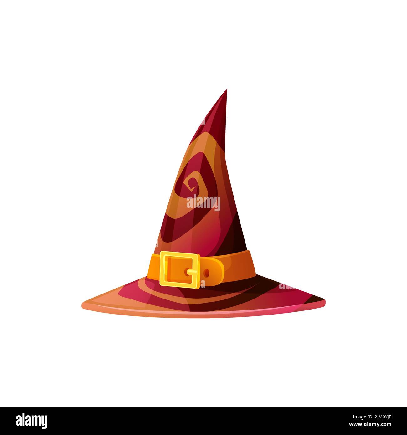 Wizard warlock headwear, magic conic head with fiery print and buckley ...