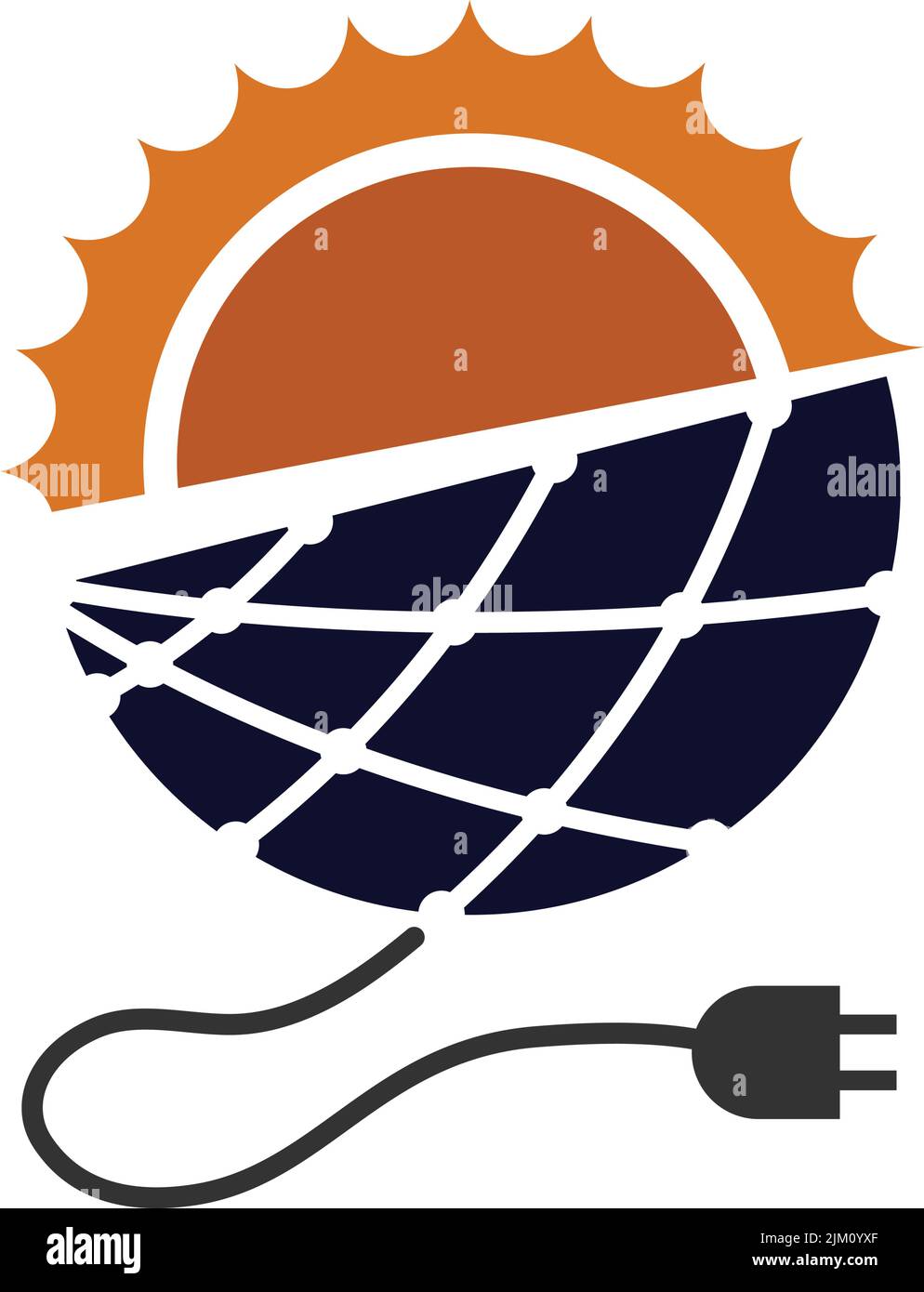 solar energy logo Icon Illustration Brand Identity Stock Vector Image ...