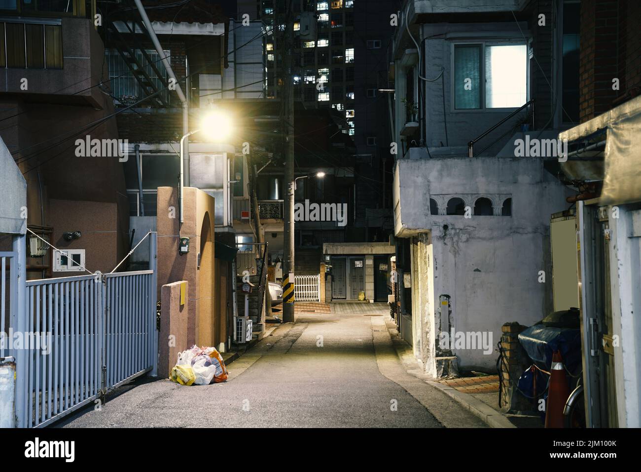 Night view around Guro-gu, Seoul Stock Photo - Alamy