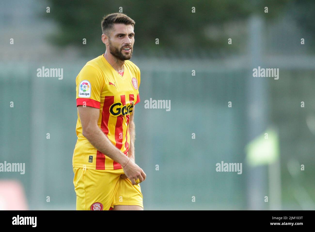 Girona's Spanish defender David Lopez looks during friendly match SSC ... Girona's Spanish defender David Lopez looks during friendly match SSC ...