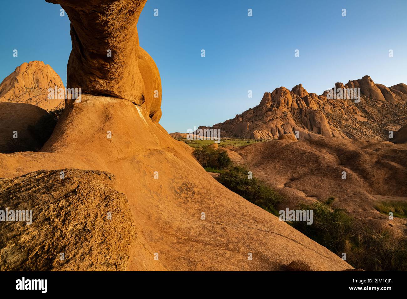 Namibia, the desert of Spitzkoppe in Damaraland, beautiful landscape ...