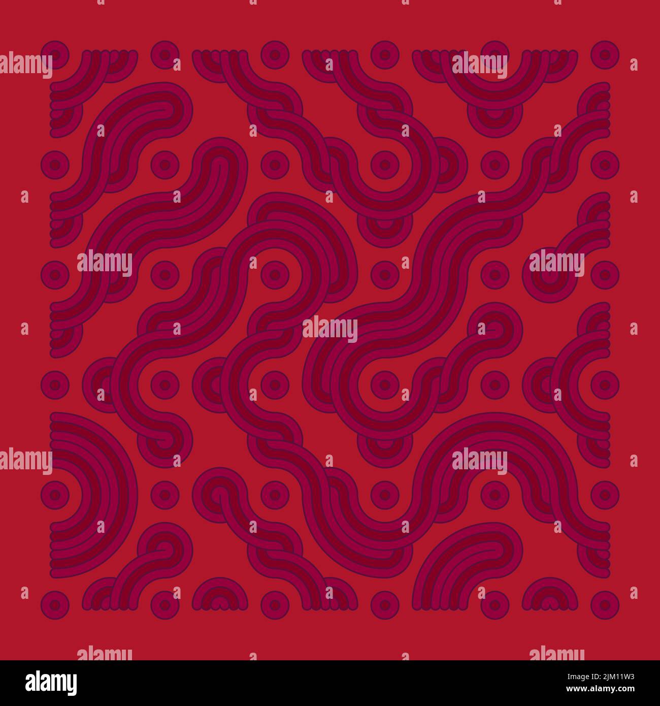 Random color rounded truchet tiling illustration Stock Vector Image ...