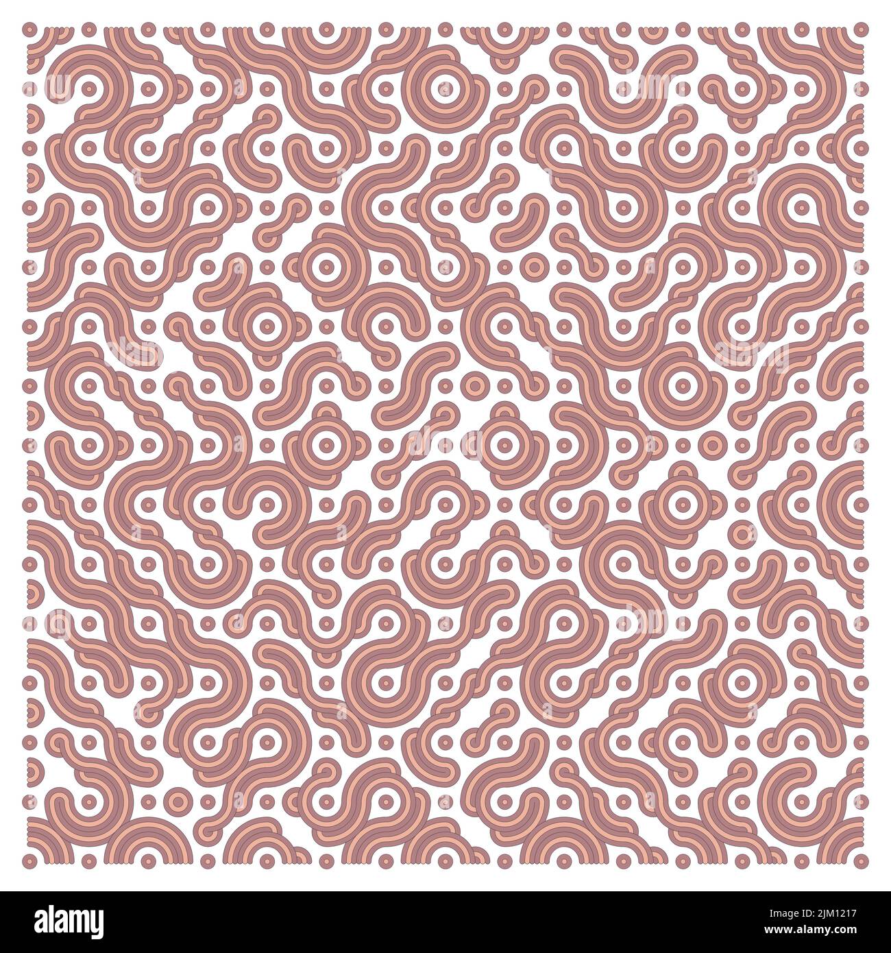 Random color rounded truchet tiling illustration Stock Vector Image ...