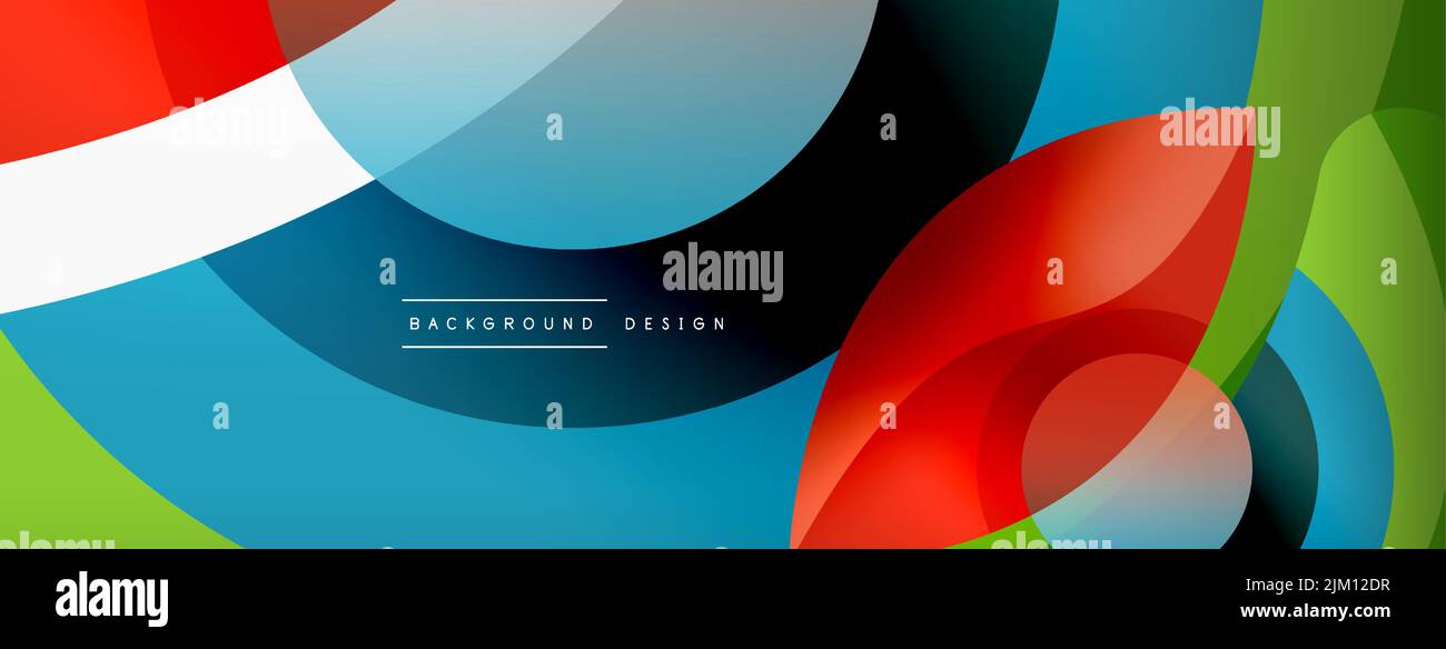 Abstract background with color geometric shapes. Beautiful minimal ...