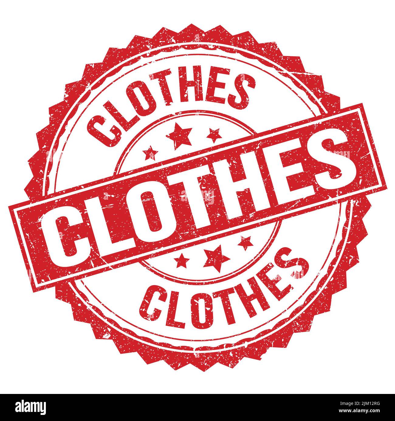CLOTHES text written on red round stamp sign Stock Photo - Alamy