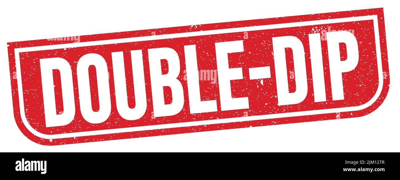 DOUBLE-DIP text written on red grungy stamp sign Stock Photo - Alamy