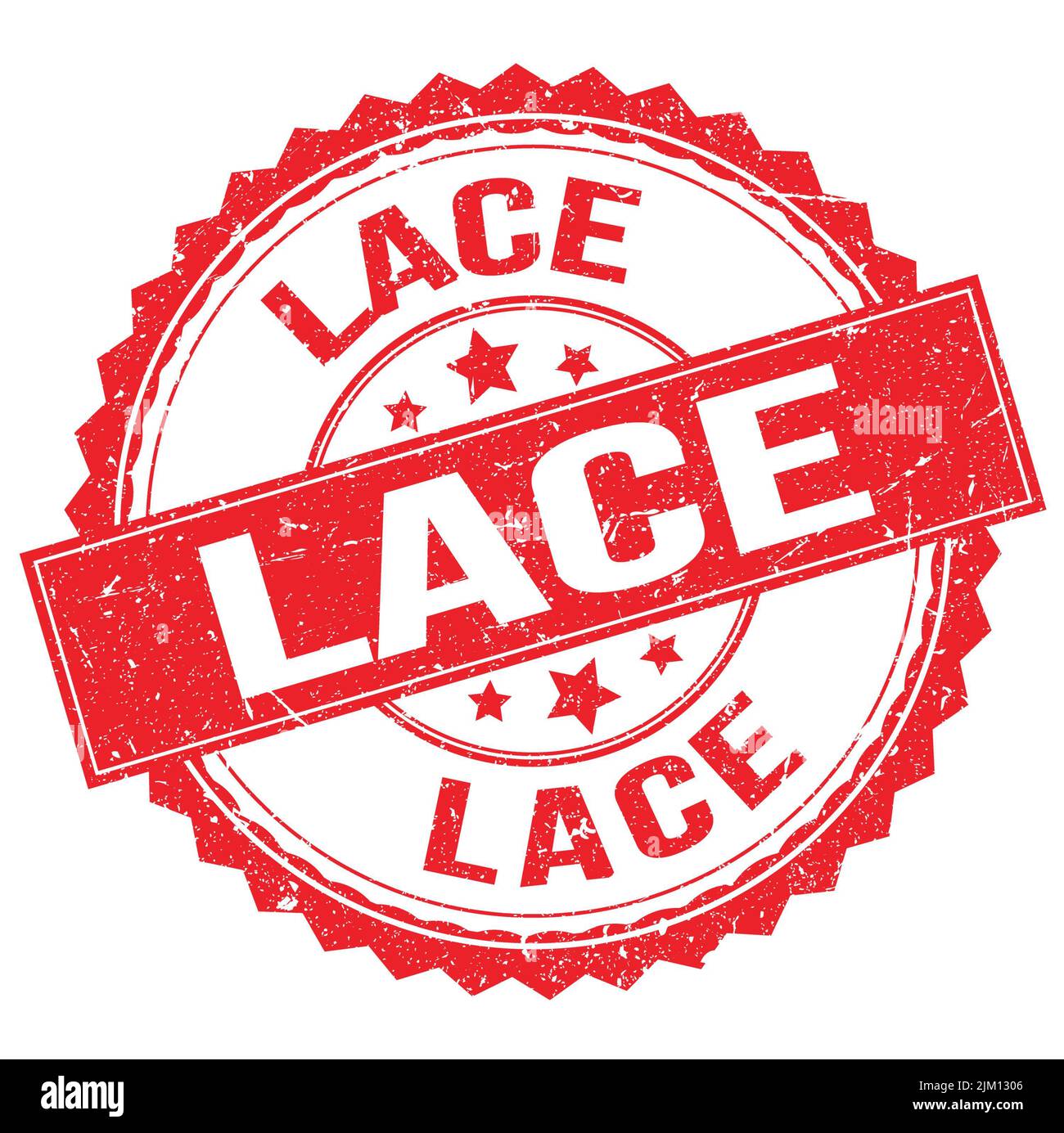 LACE text written on red round stamp sign Stock Photo - Alamy