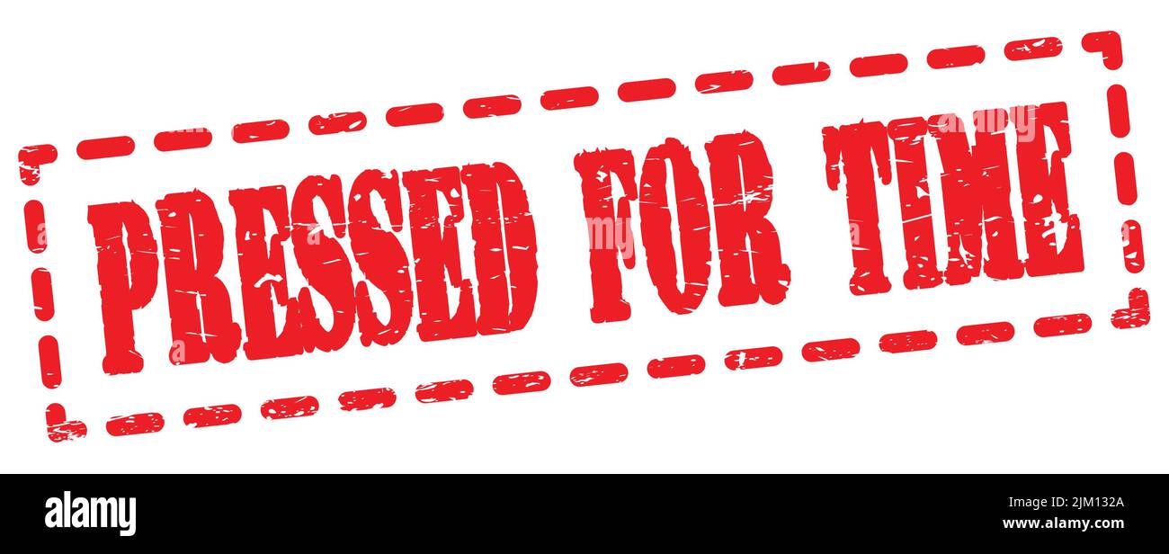 Time pressed Cut Out Stock Images & Pictures - Alamy