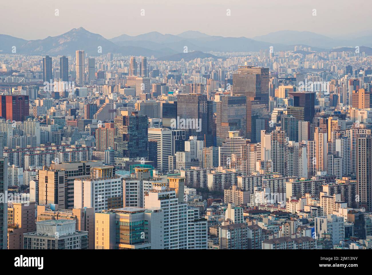 the scenery/top of a mountain in Seoul, Korea Stock Photo - Alamy