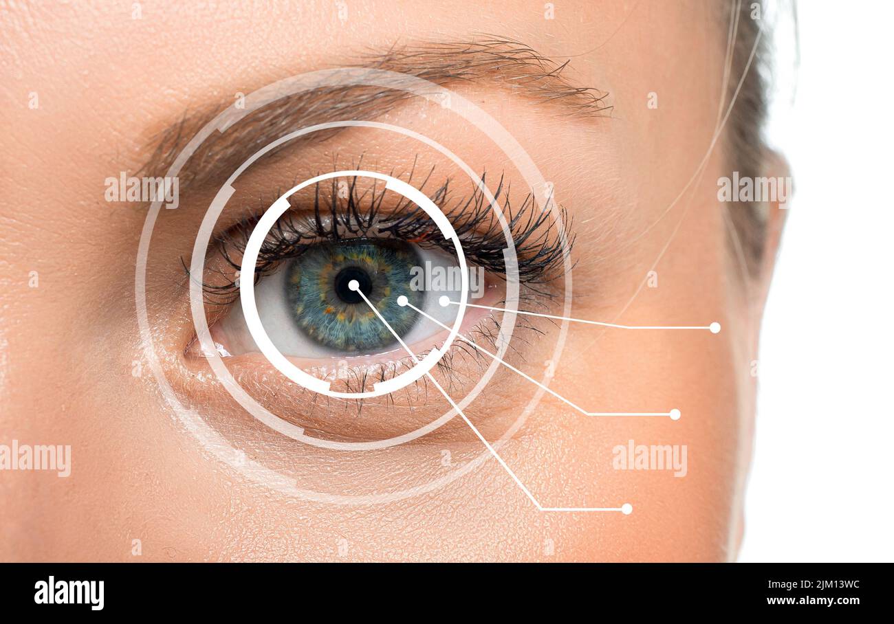 Beautiful human eye contact lens hi-res stock photography and images ...