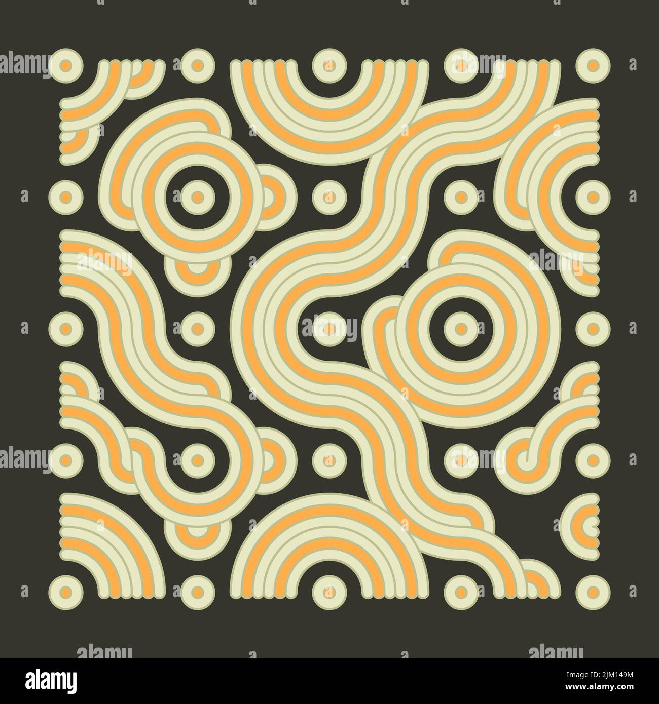 Random color rounded truchet tiling illustration Stock Vector Image ...