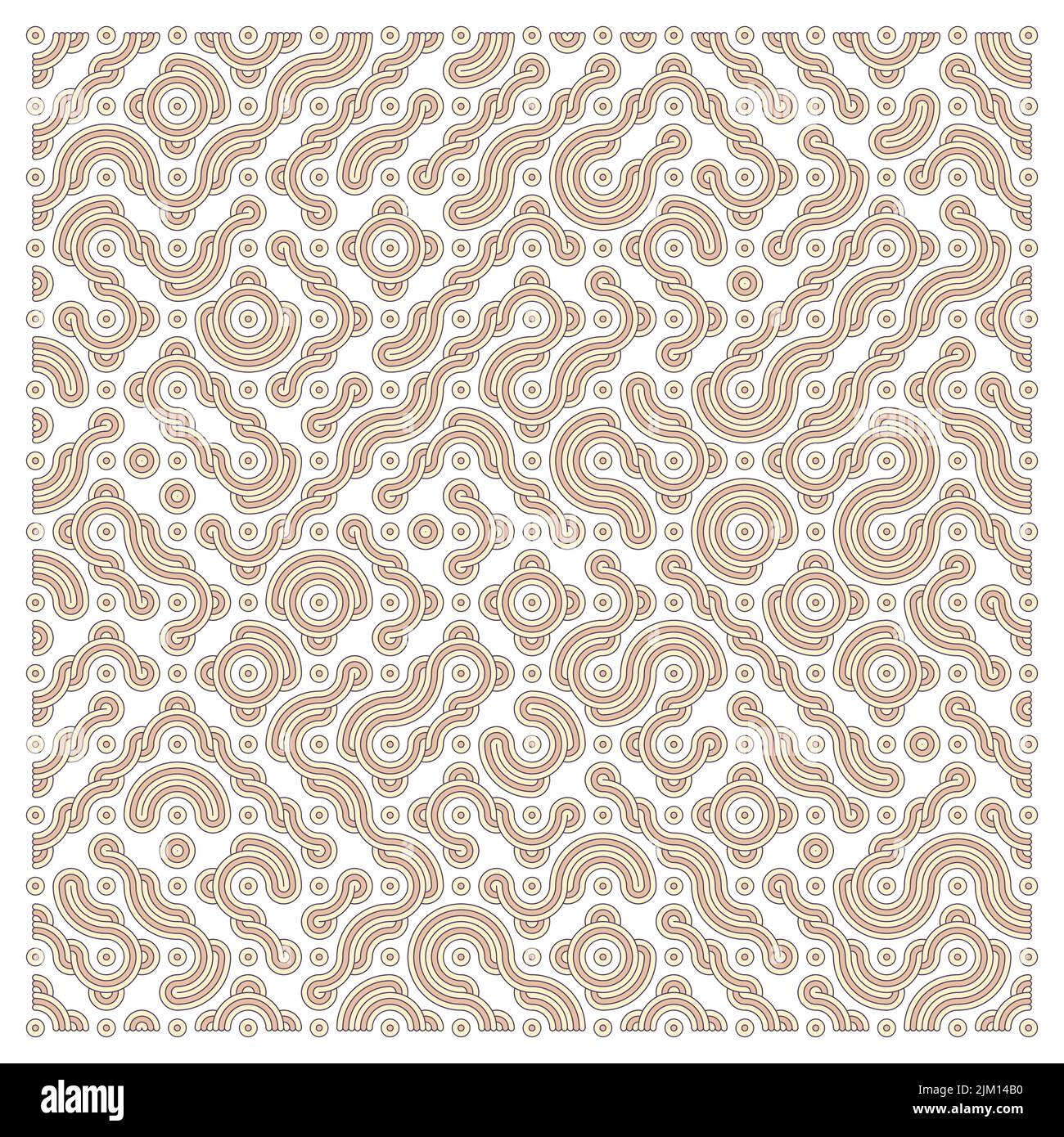 Random color rounded truchet tiling illustration Stock Vector Image ...