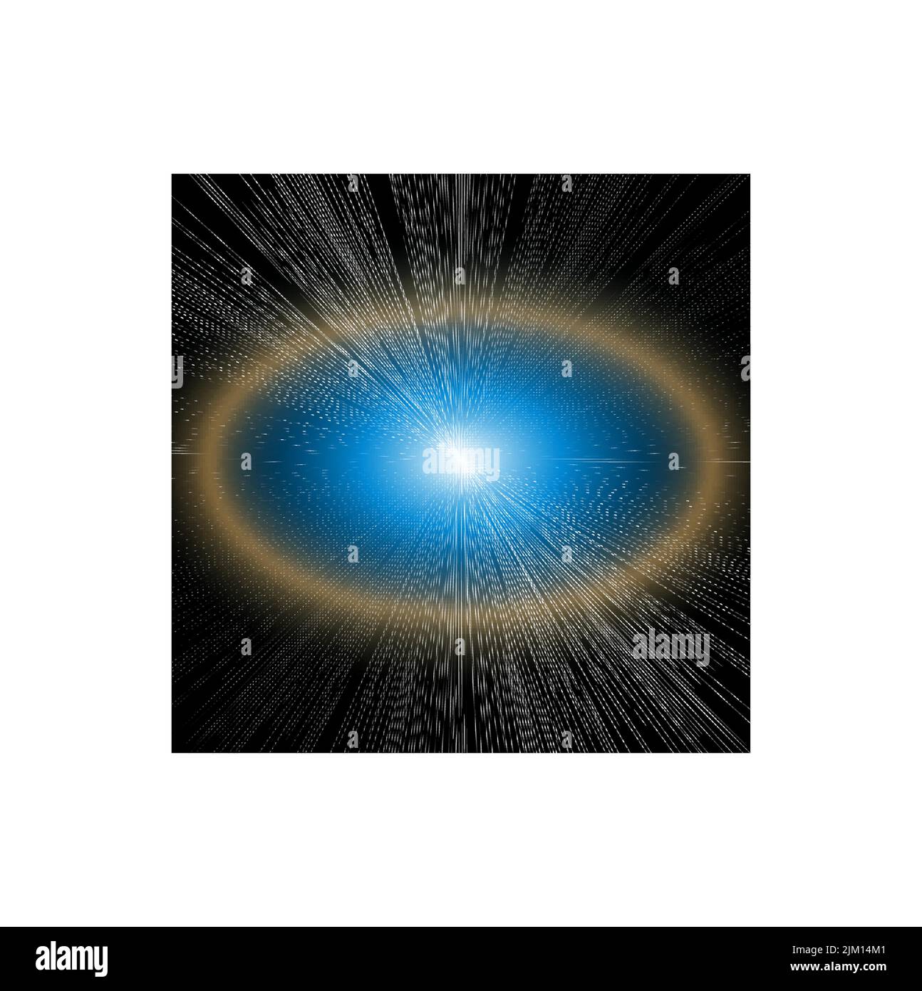 Light effect, speed effect, outer space in black background, blue color ...