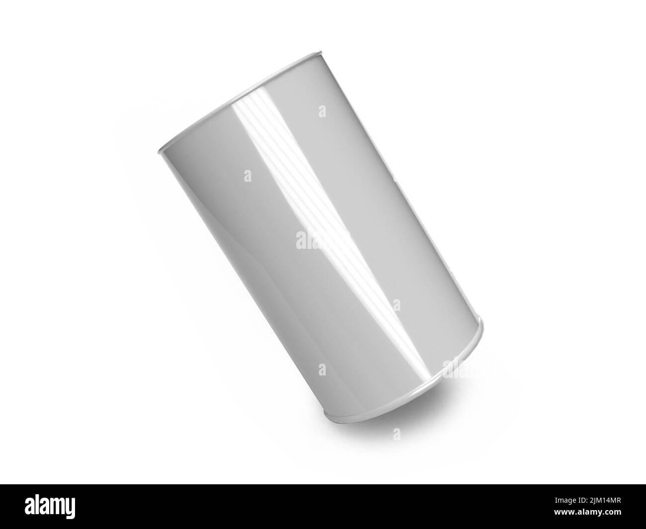 Cylinder Tube Packaging 3D Illustration Mockup Scene on Isolated ...