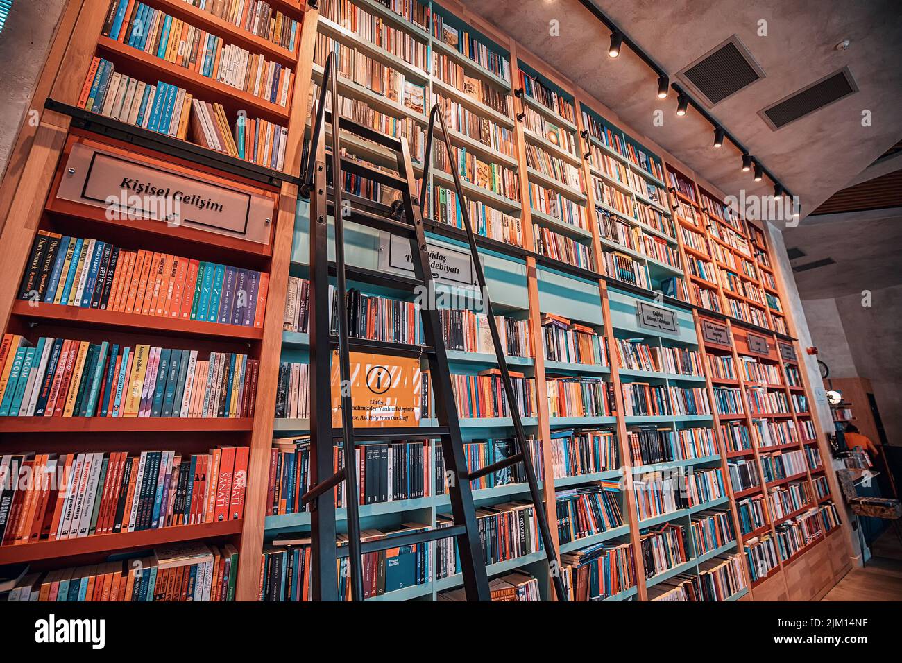 23 June 2022, Antalya, Turkey: Books and textbooks in Turkish language ...