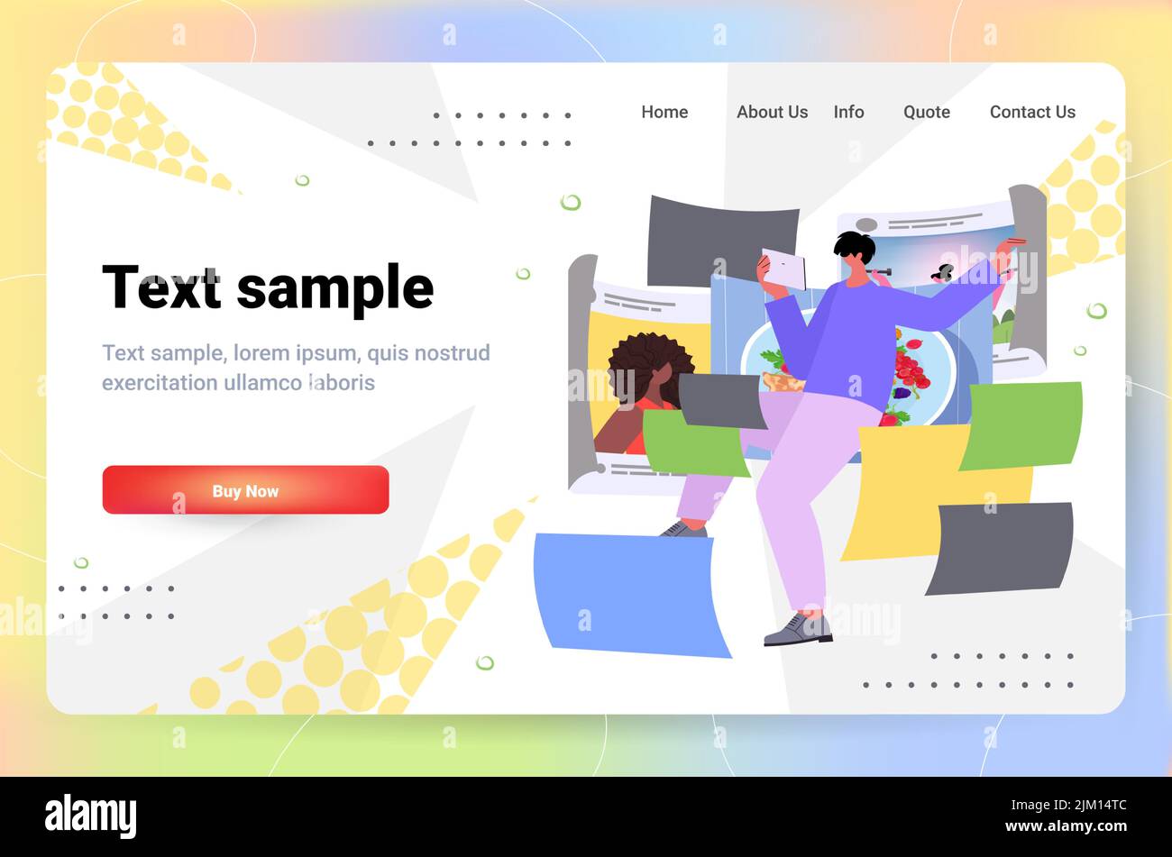 man blogger sharing photos at social networks making posts for ...