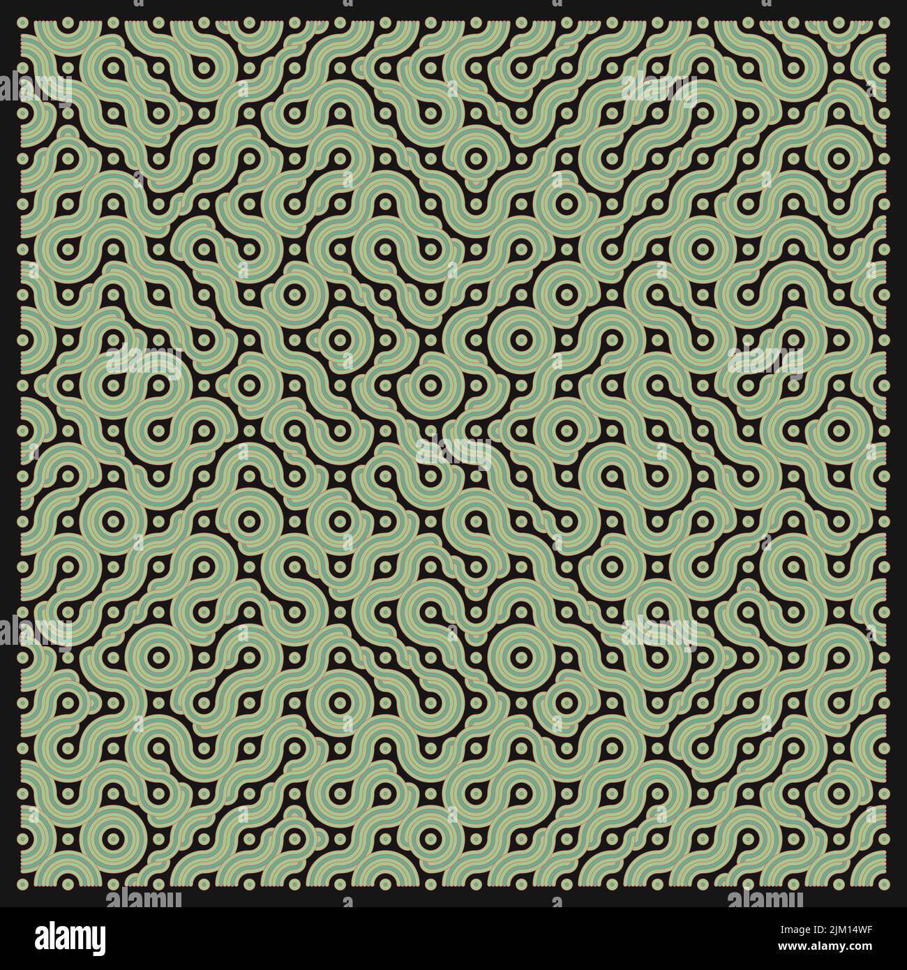 Random color rounded truchet tiling illustration Stock Vector Image ...