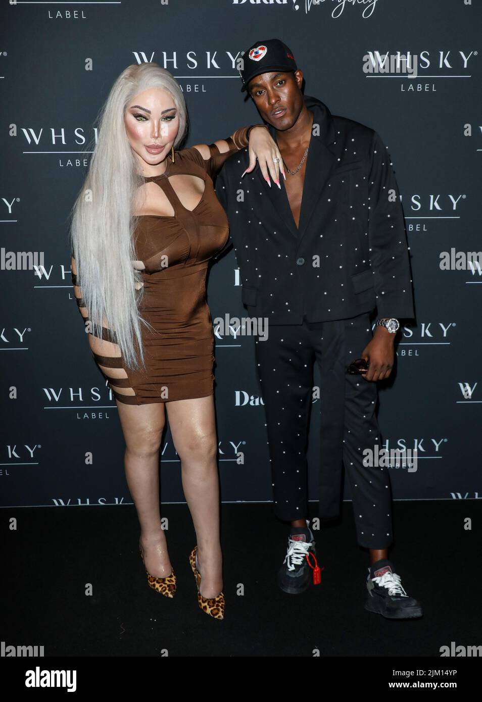 Jessica Alves and Stefan Pierre Tomlin seen attending the WHSKY Label ...