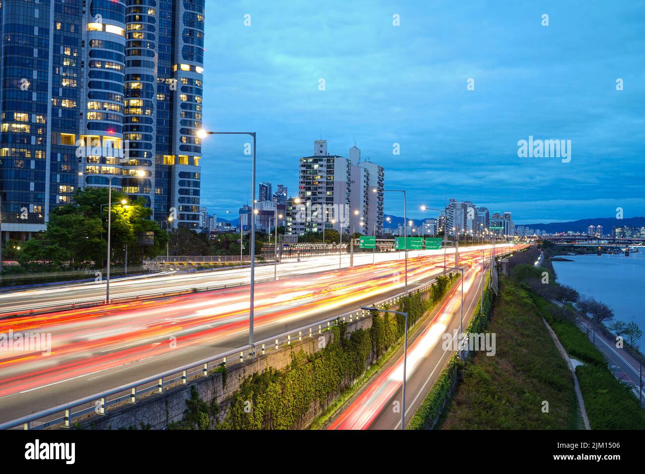 Aerial view beautiful expressway hi-res stock photography and images - Alamy