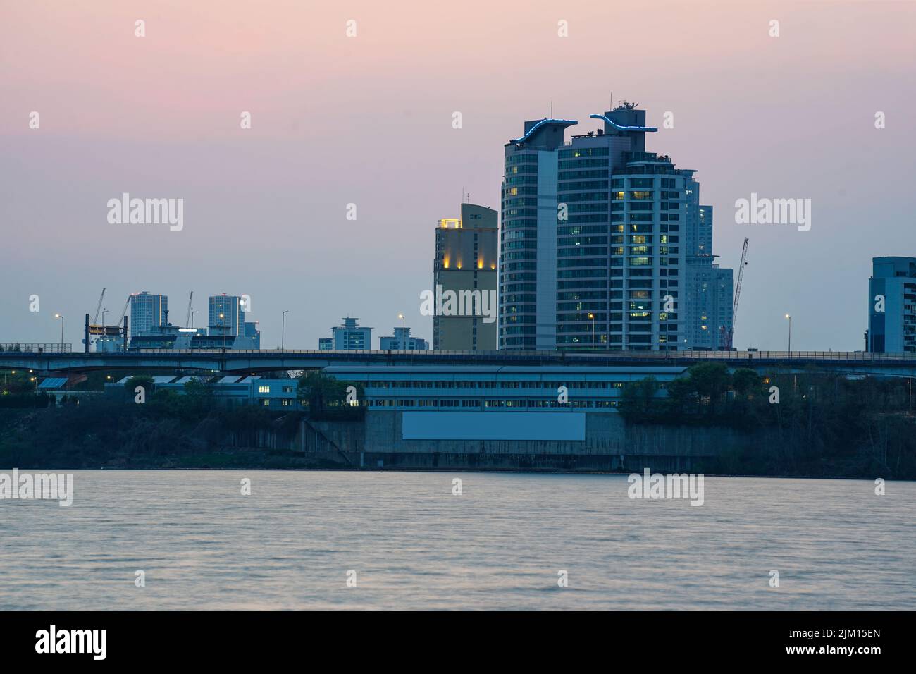 Seoul Han River Sunset Scenery Stock Photo - Alamy