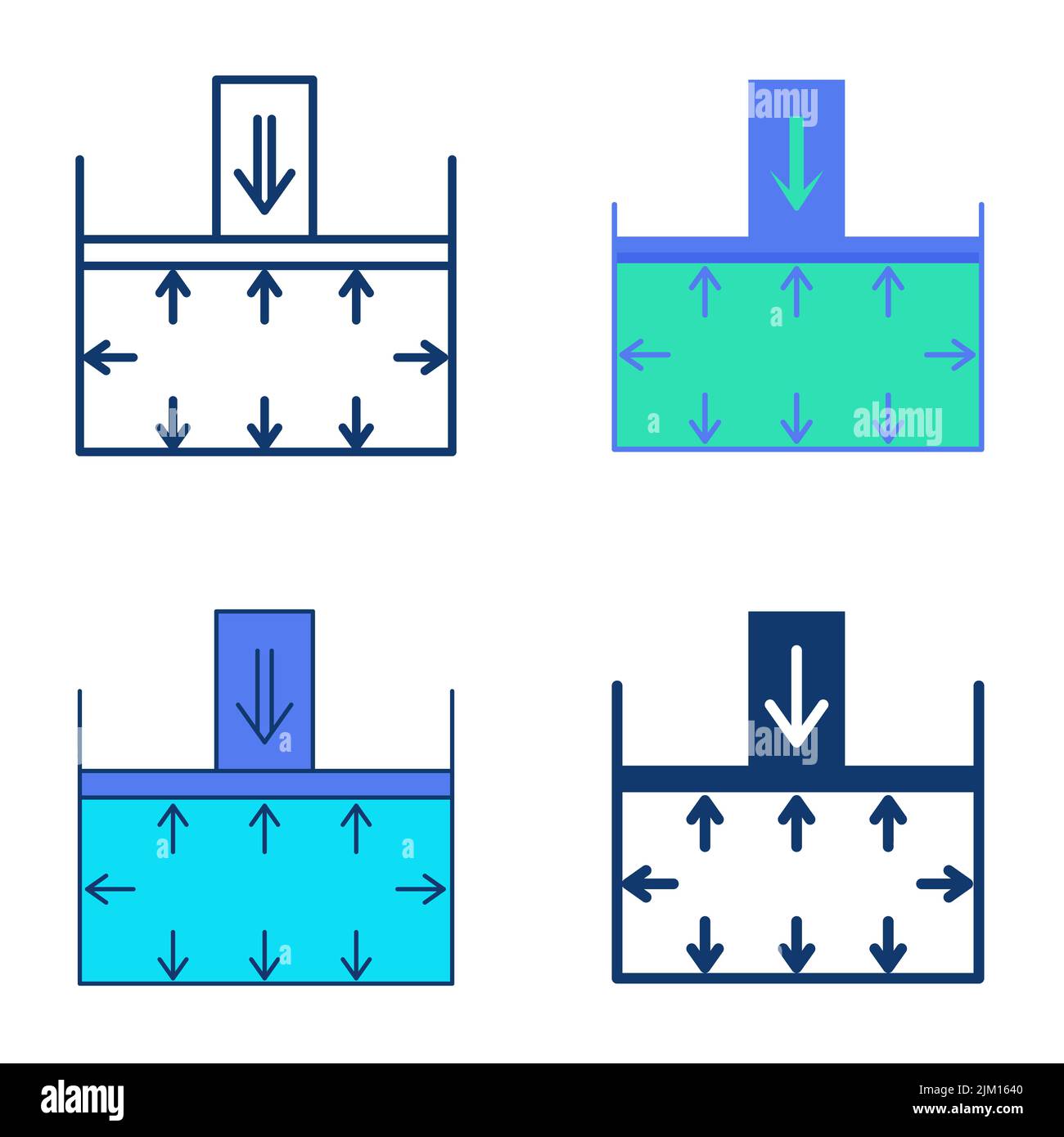 Push down mechanism Stock Vector Images - Alamy