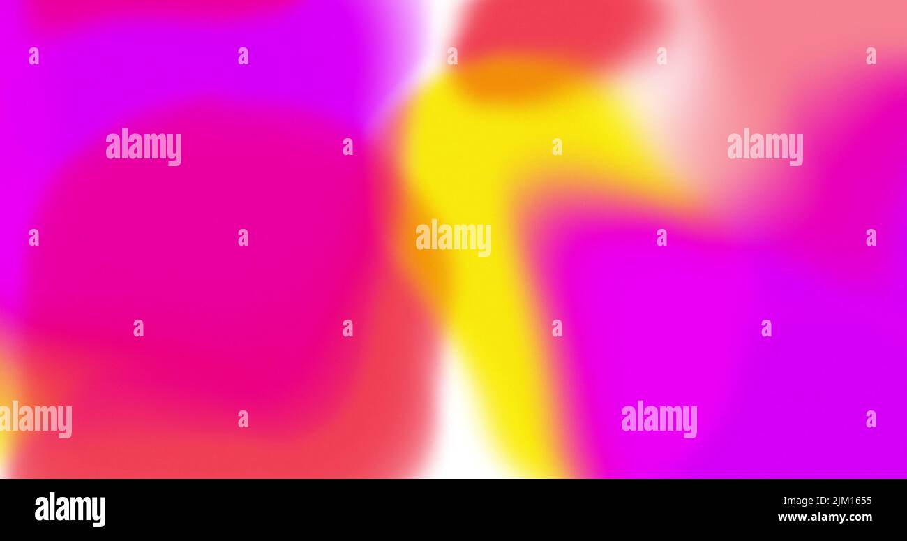 Image of glowing multi coloured gradient abstract out of focus shapes ...