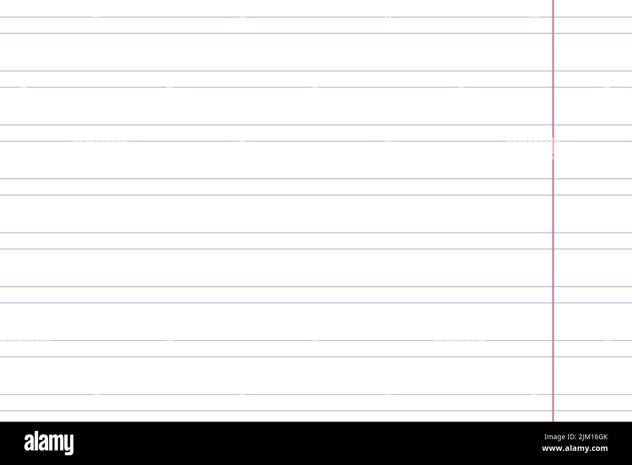 Blank white line school paper, Notepad background Stock Vector Image ...