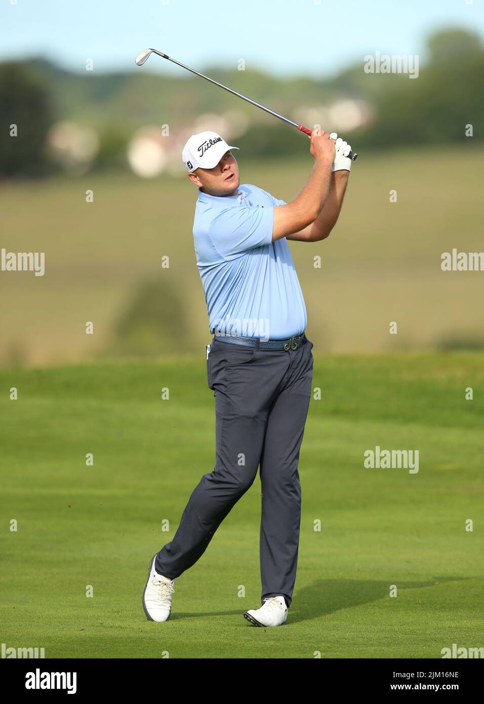 Jonathan Thomson during day one of the Cazoo Wales Open at the Celtic ...