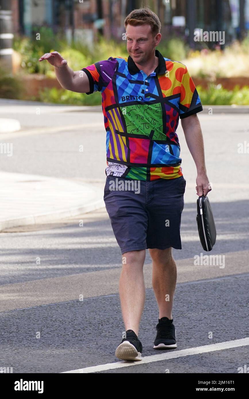 Ex-BBC presenter Alex Belfield arrives at Nottingham Crown Court where ...