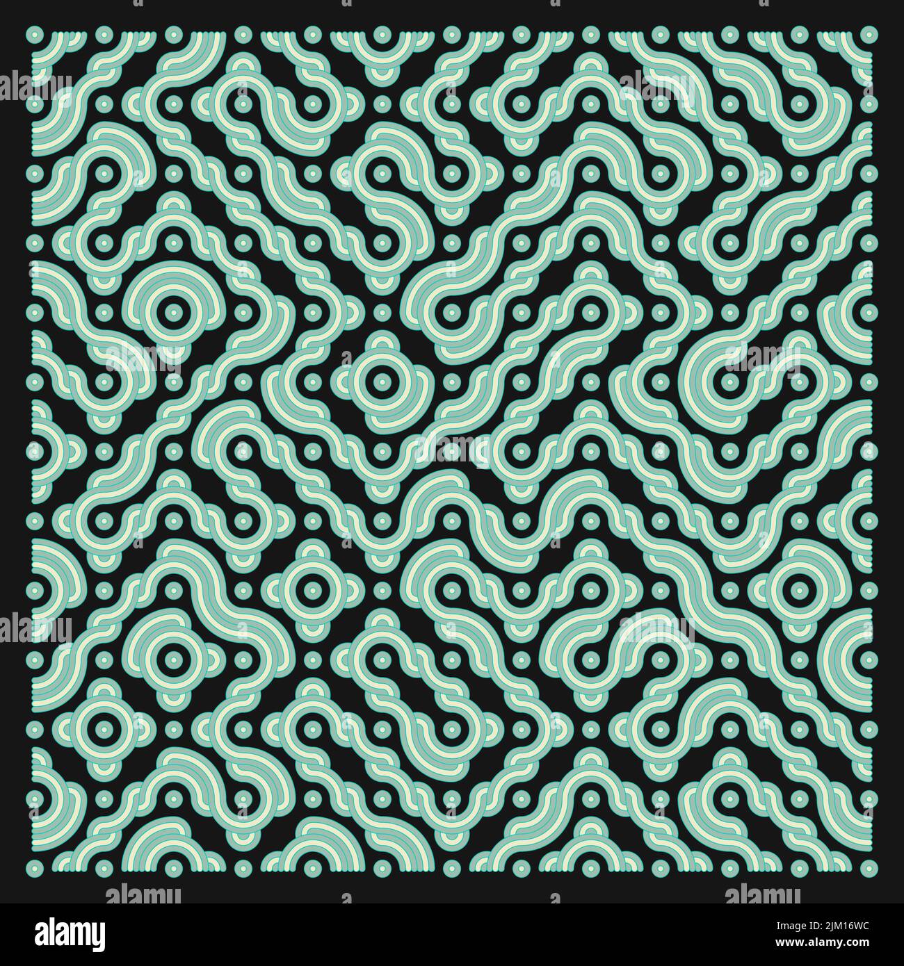 Random color rounded truchet tiling illustration Stock Vector Image ...