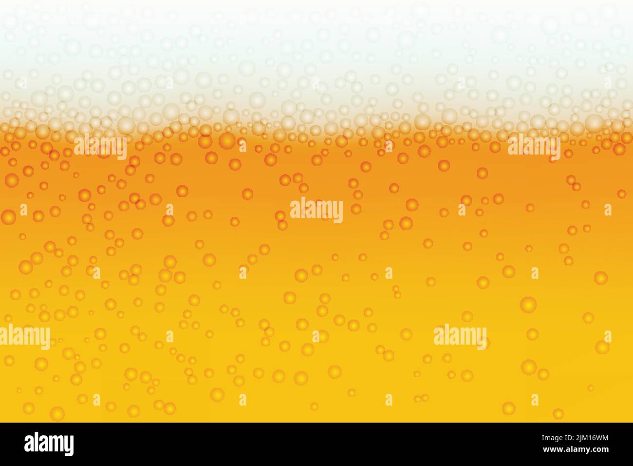 Lager beer background with white foam and bubbles Stock Vector Image ...