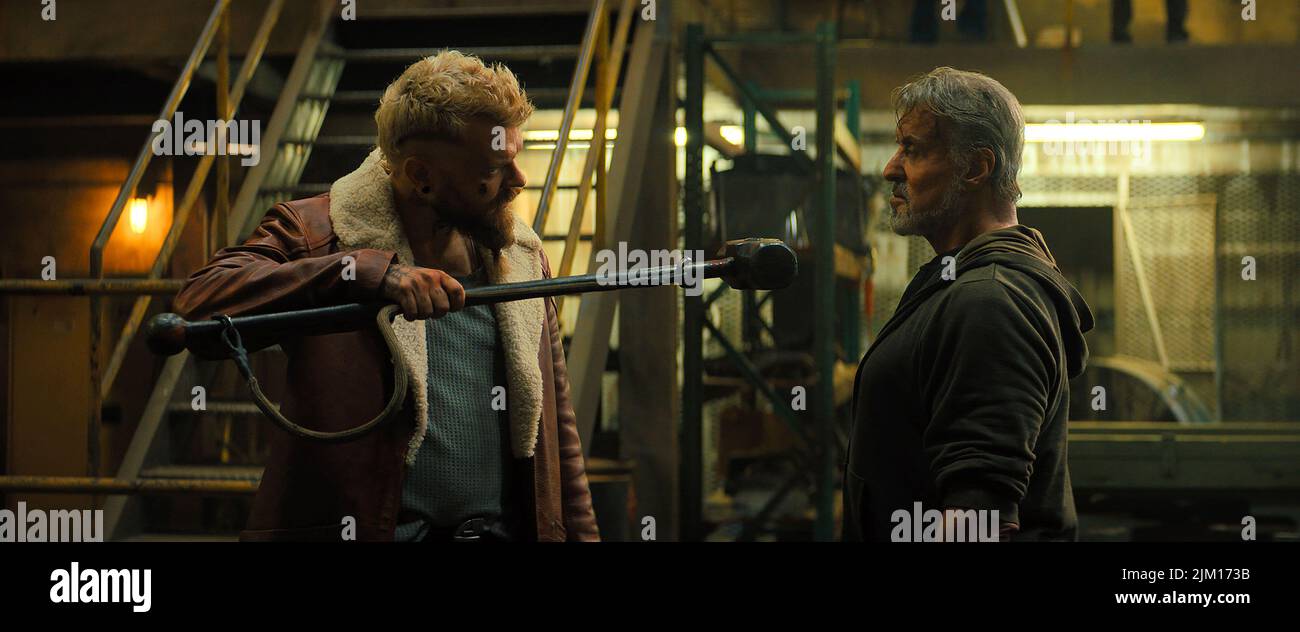 SYLVESTER STALLONE and PILOU ASBAEK in SAMARITAN (2022), directed by ...