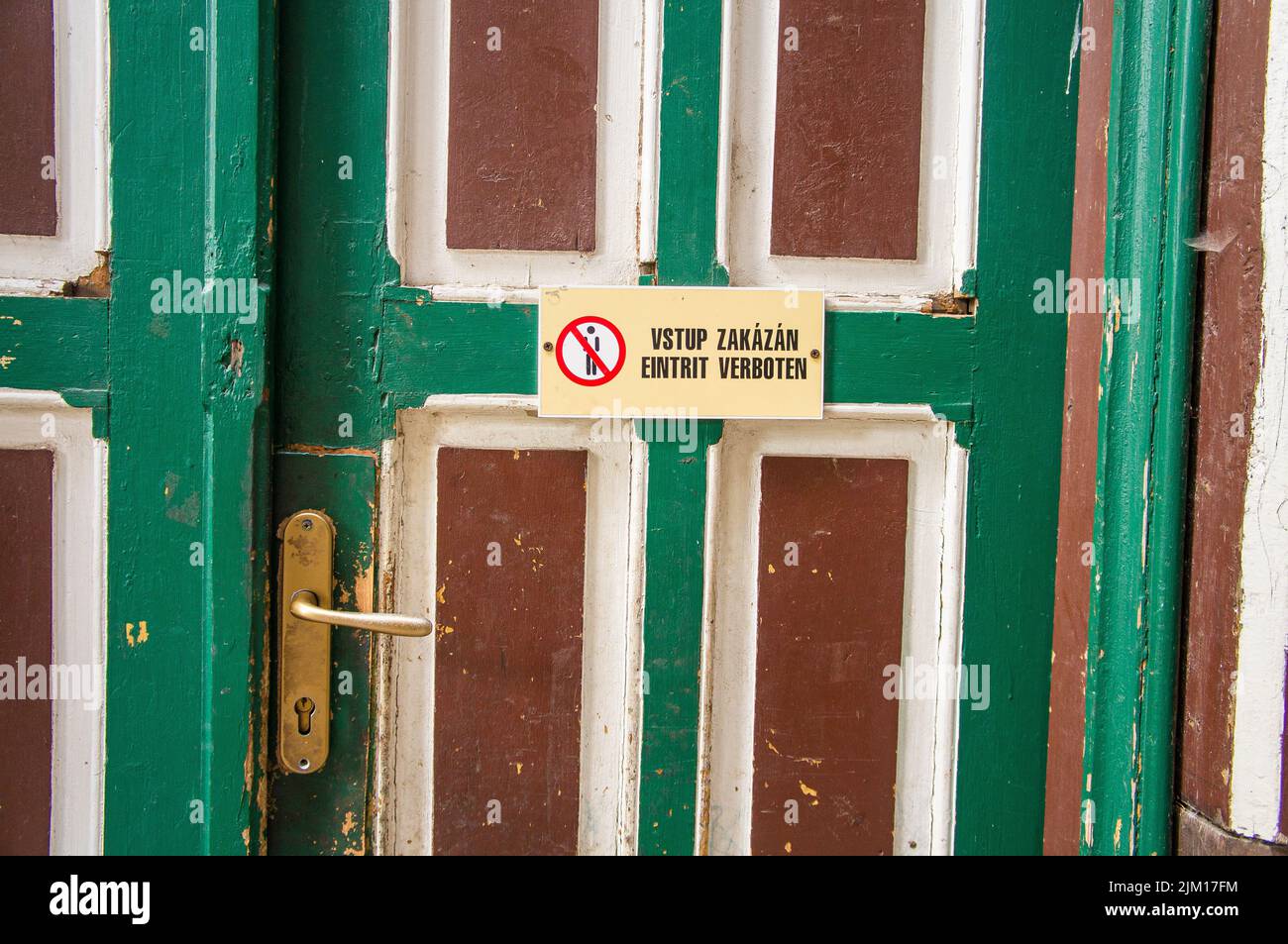 Czech no entry sign hi-res stock photography and images - Alamy