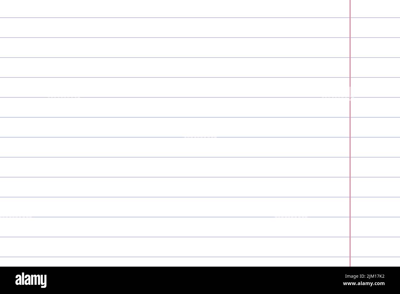 Blank white line school paper, Notepad background Stock Vector Image ...