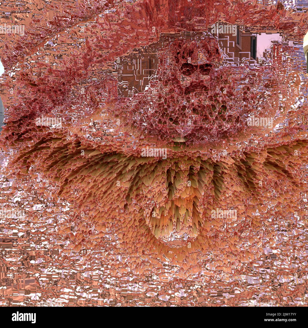 The iris of the eye shows a face that this person is thinking about in ...