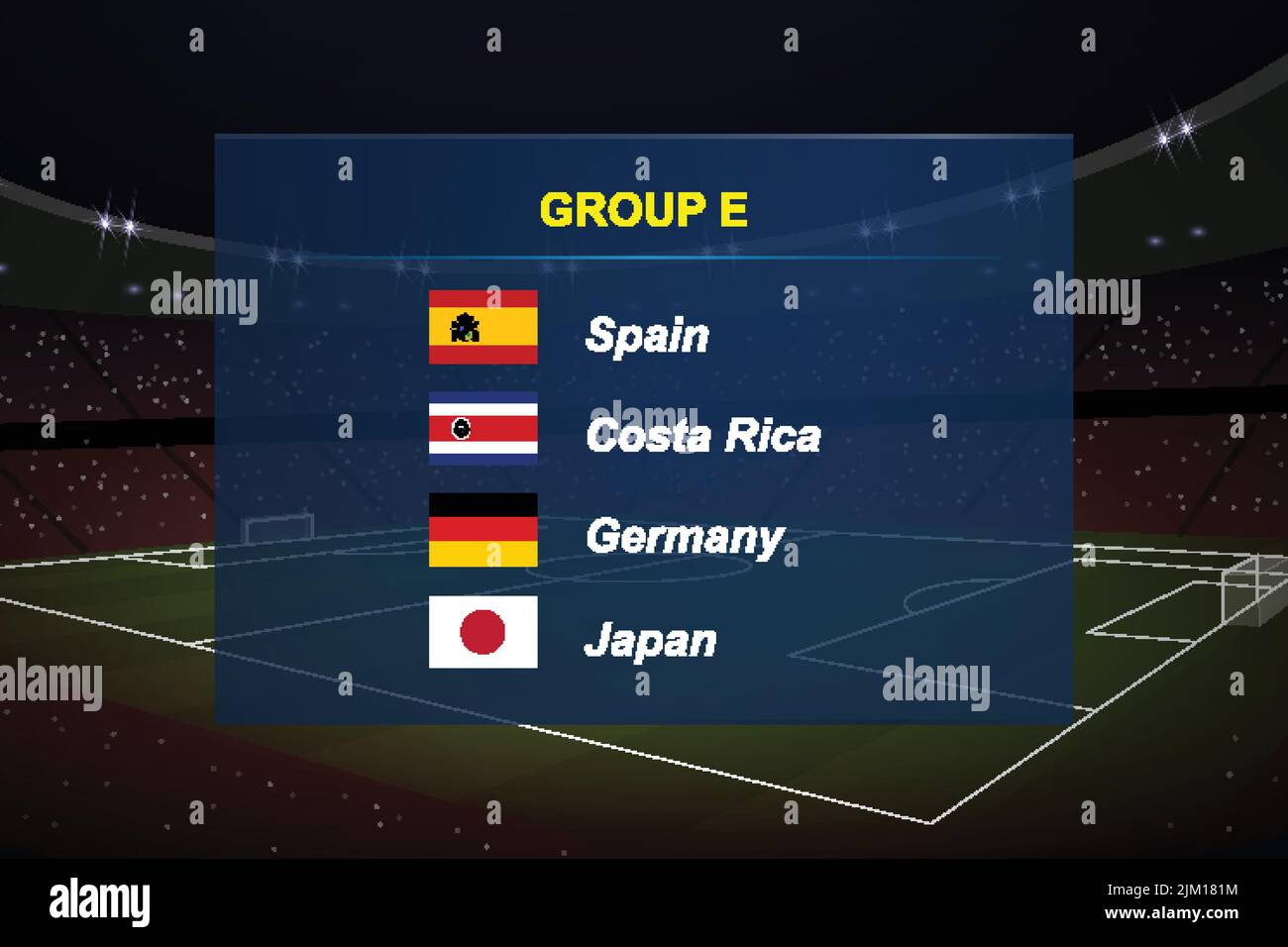 World tournament group. Soccer tournament broadcast graphic template ...