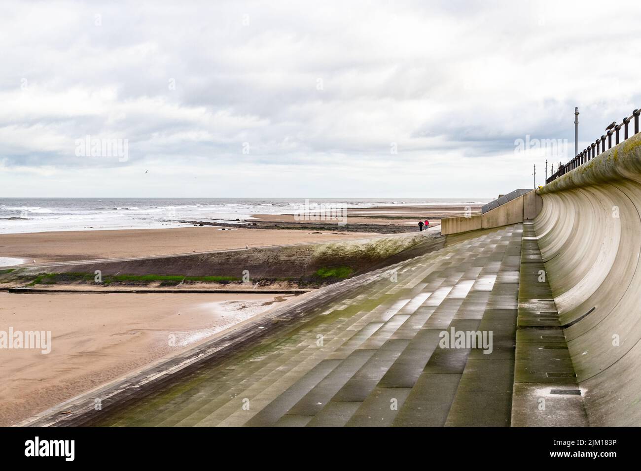 Sea Defence Wall and Terracing Stock Photo - Alamy