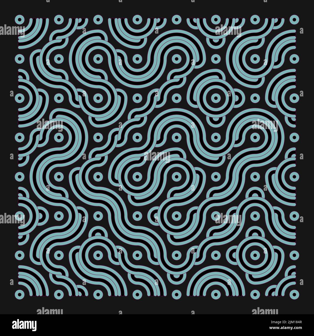 Random color rounded truchet tiling illustration Stock Vector Image ...