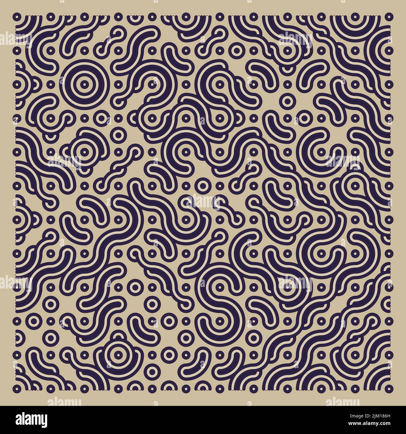 Random color rounded truchet tiling illustration Stock Vector Image ...