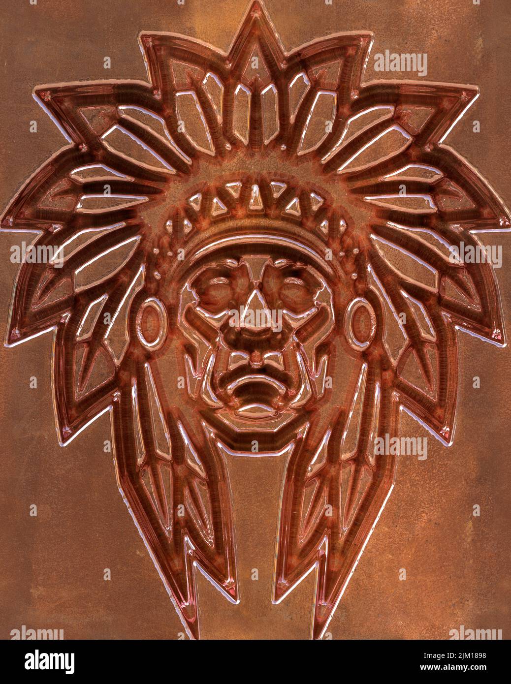 Indian chieftain. tribal chief, chieftain, headman, chief - the head of ...