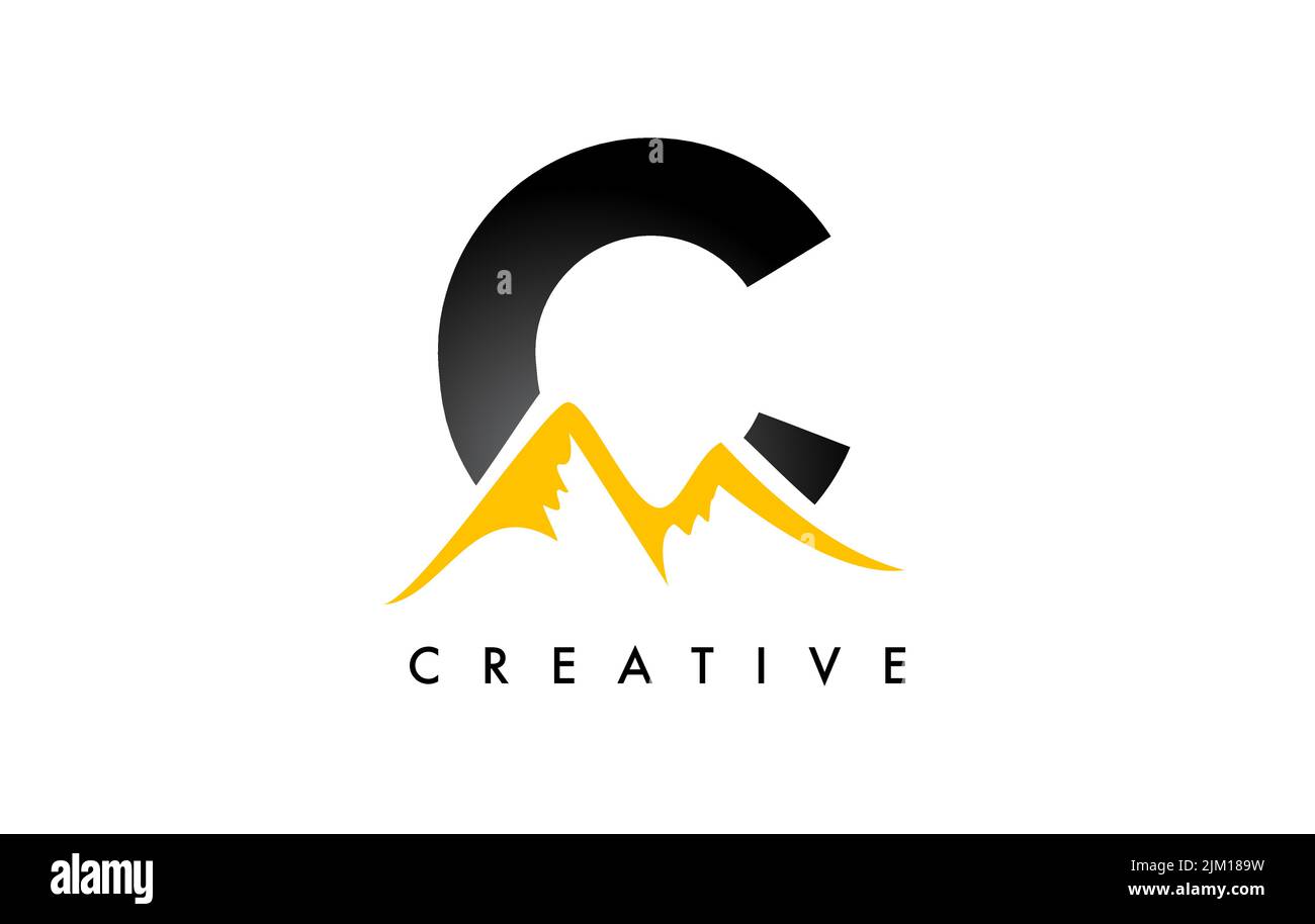 C mountain logo Stock Vector Images - Alamy
