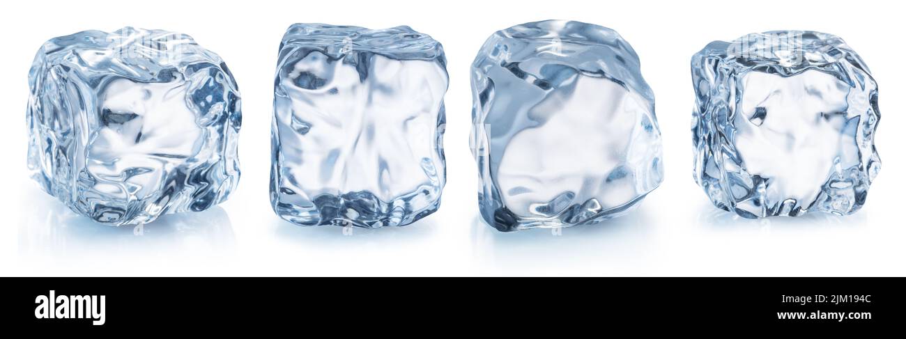 Set of four perfect ice cubes. File contains clipping paths Stock Photo - Alamy