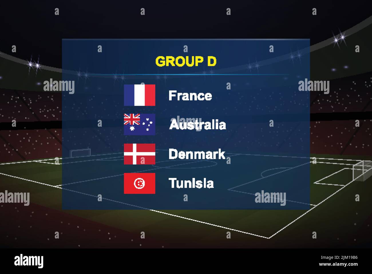World tournament group. Soccer tournament broadcast graphic template ...
