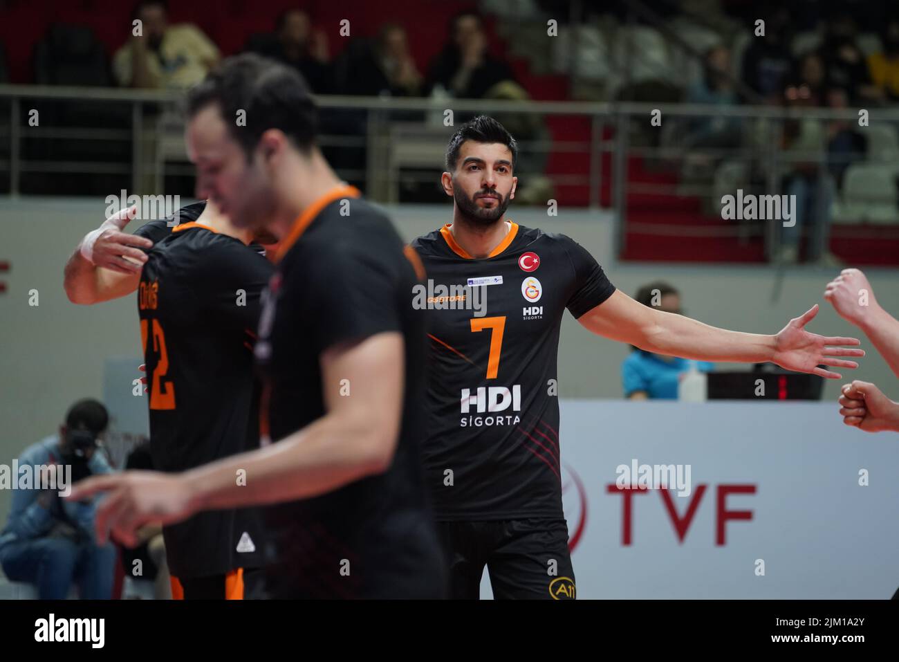 ISTANBUL, TURKEY - MARCH 26, 2022: Vahit Emre Savas in Galatasaray vs ...
